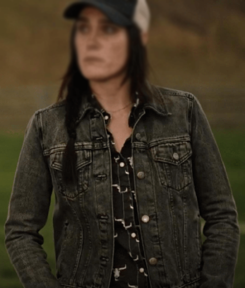 Yellowstone - Mia (Eden Brolin) Black Denim Jacket