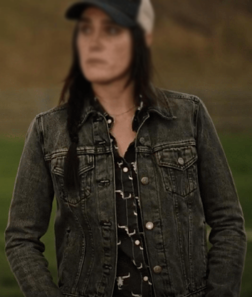 Yellowstone - Mia (Eden Brolin) Black Denim Jacket