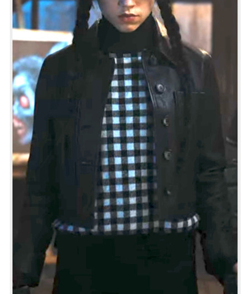 Wednesday 2022 Wednesday Addams (Jenna Ortega) Cropped Jacket | TLC