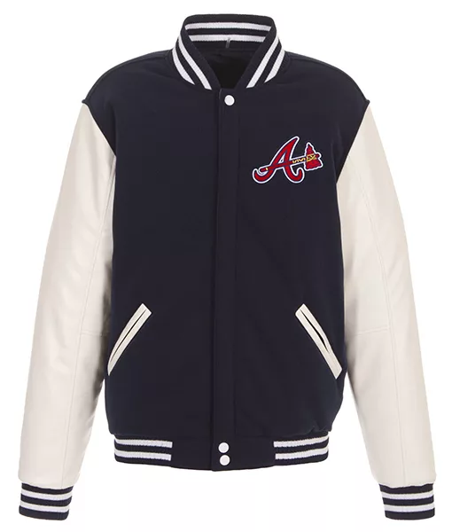 Atlanta Braves Blue Varsity Jacket | TLC