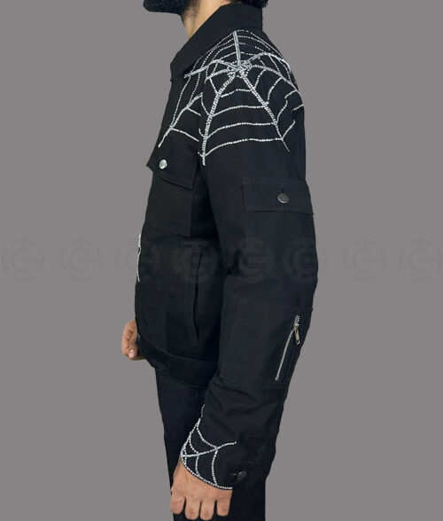 King Spider x Young Thug Black Denim Jacket | TLC