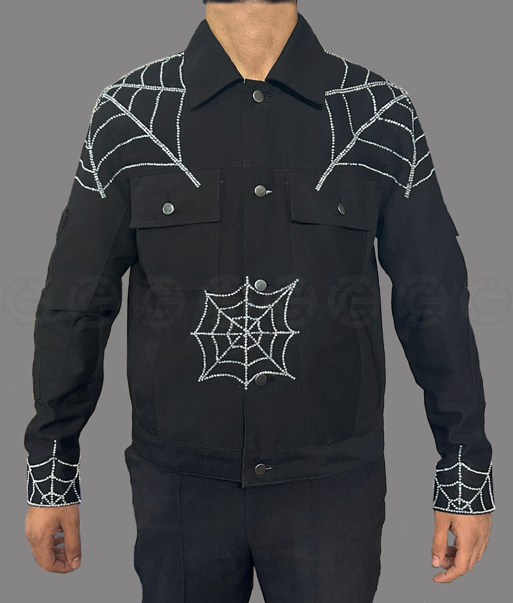 King Spider x Young Thug Black Denim Jacket | TLC
