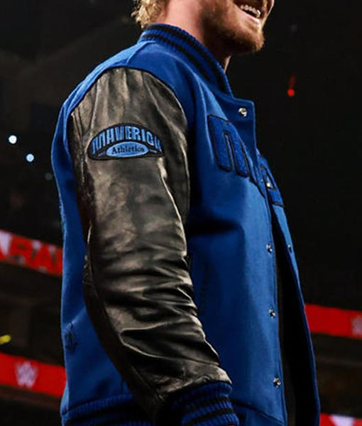 Maverick Athletics Logan Paul Blue Varsity Jacket | TLC