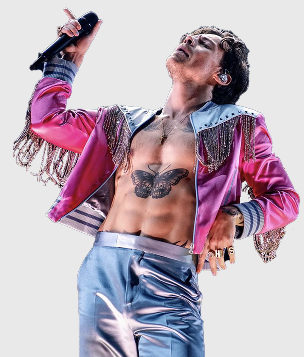 Harry Styles Jacket - Love Pink Bomber Jacket | The Leather City