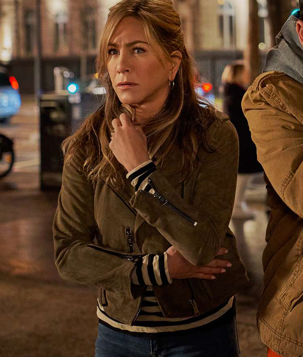 Murder Mystery 2 Audrey (Jennifer Aniston) Suede Jacket | TLC