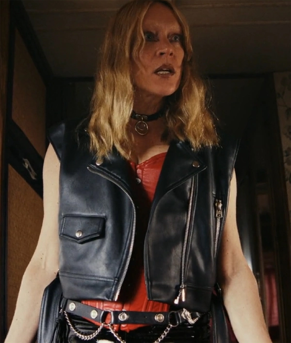 Poker Face Ruby (Chloë Sevigny) Black Leather Vest | TLC