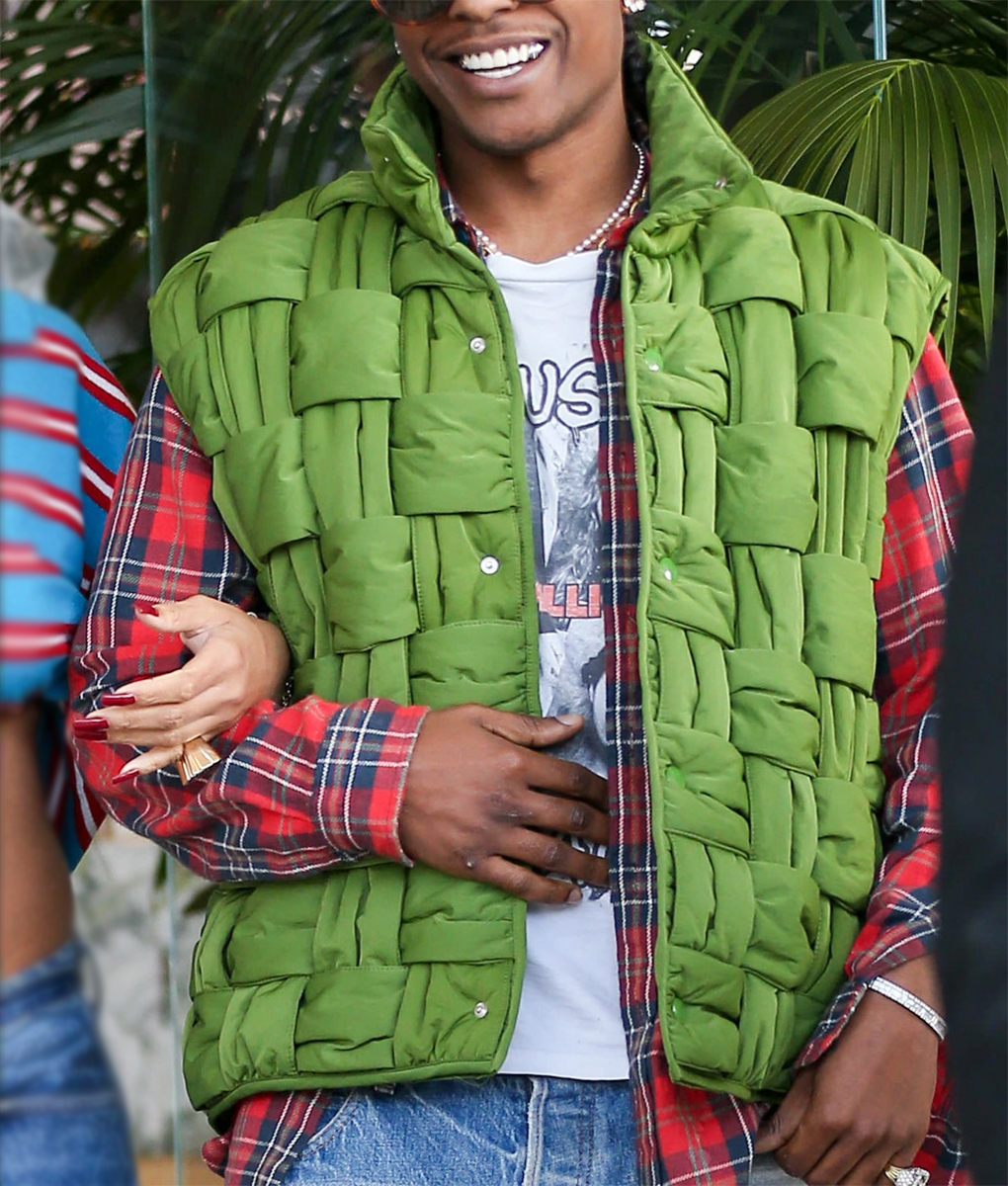 American rapper A$AP Rocky Vest