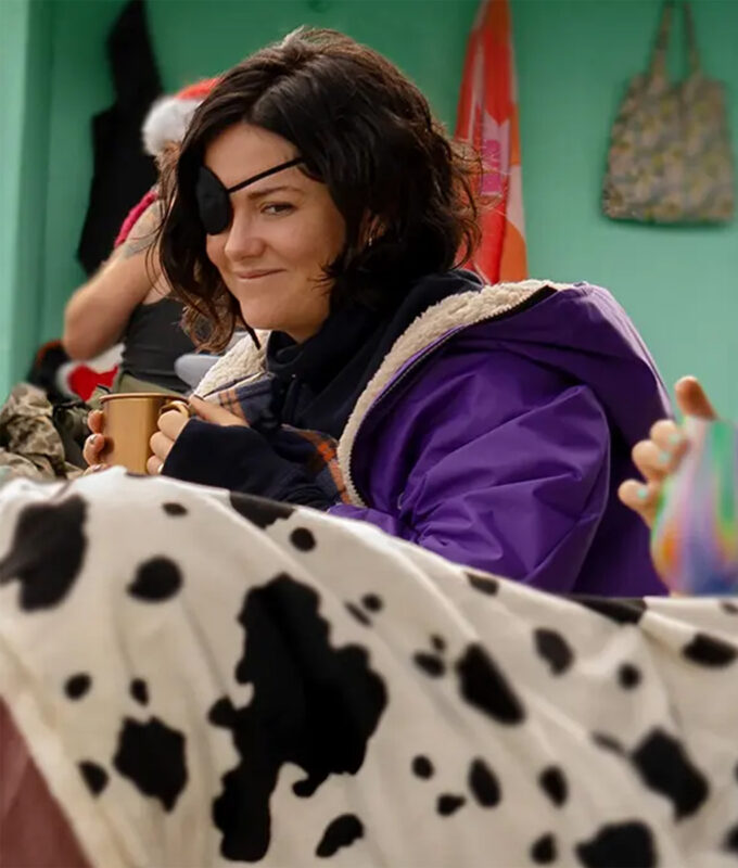 Bad Sisters Bibi (Sarah Greene) Purple Coat | TLC