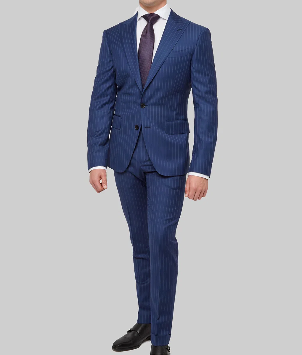 Bullet Train Tangerine Suit | Aaron Taylor-Johnson Blue Suit