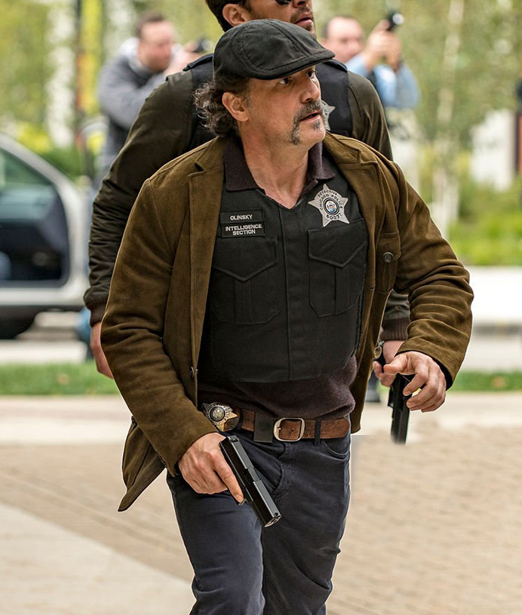 Chicago P.D Alvin Olinsky (Elias Koteas) Suede Blazer - TLC