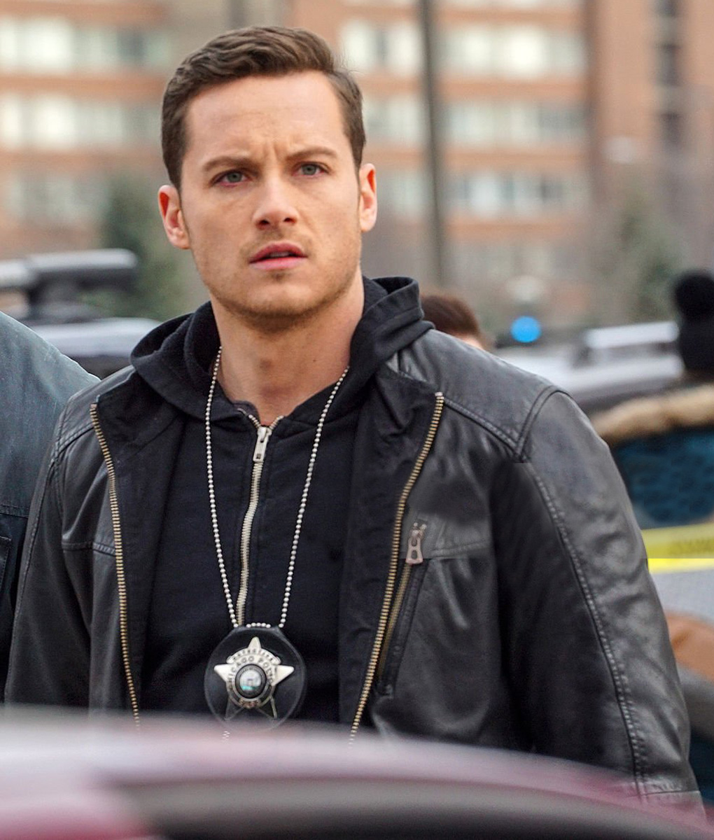 Chicago P.D Jesse Lee Soffer Black leather Jacket - TLC