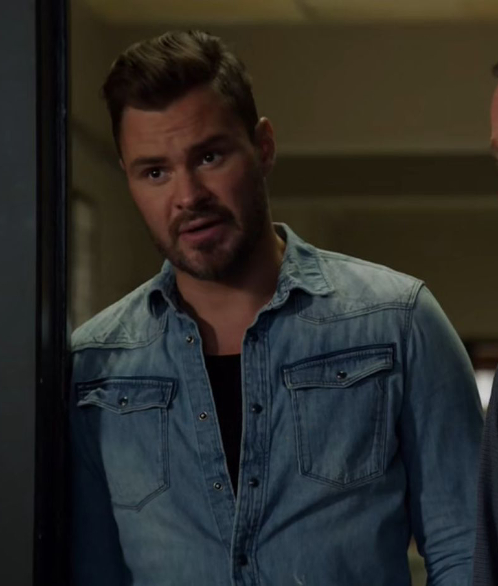 Chicago P.D. (2014) Adam (Patrick Flueger) Denim Shirt Jacket - TLC