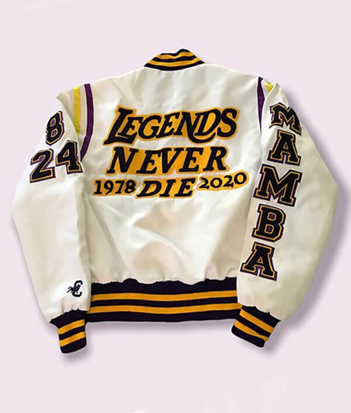 Basket Ball Legend Kobe Bryant White Mamba Jacket | TLC