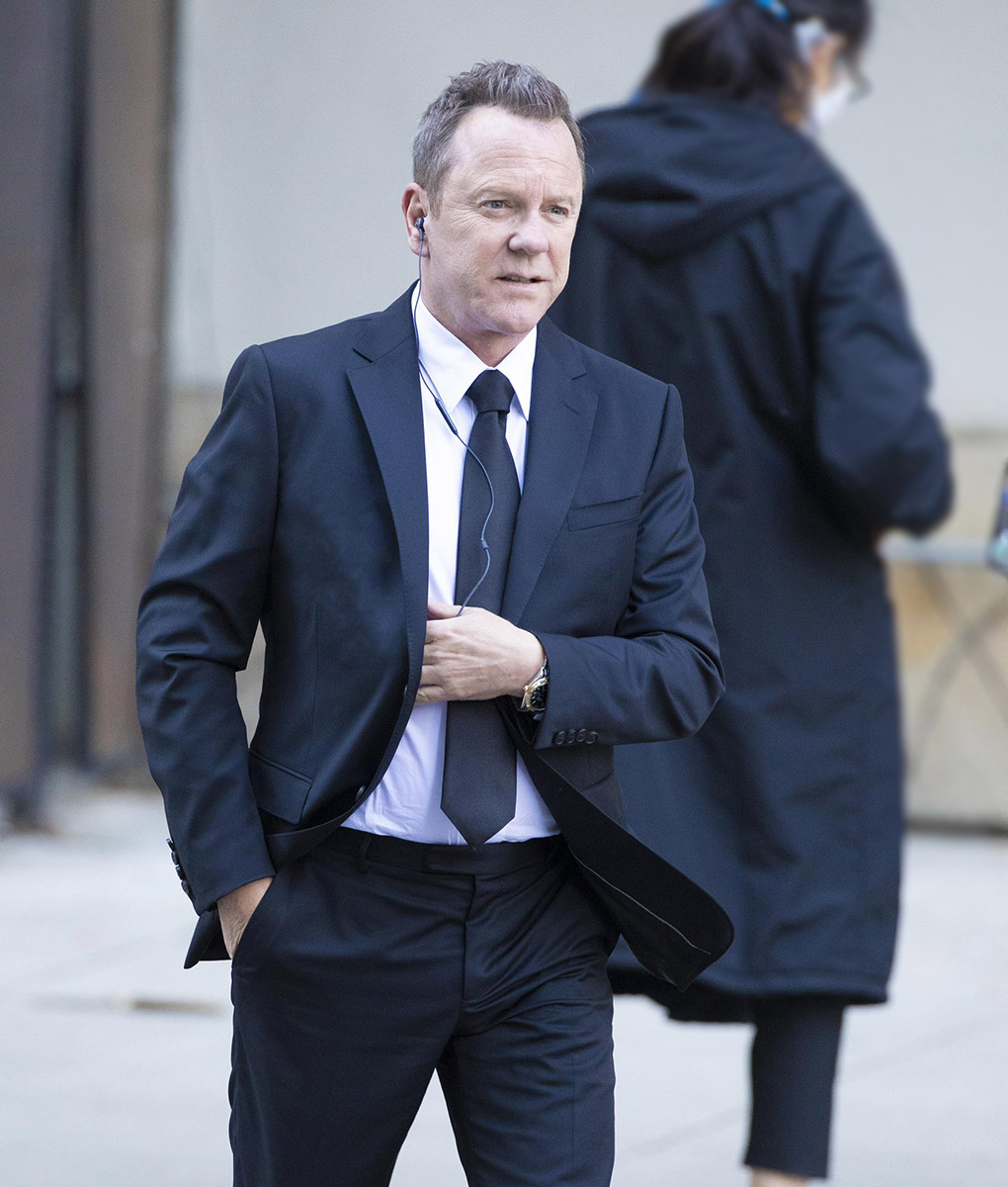 Rabbit Hole Kiefer Sutherland Black Suit | John Weir Suit