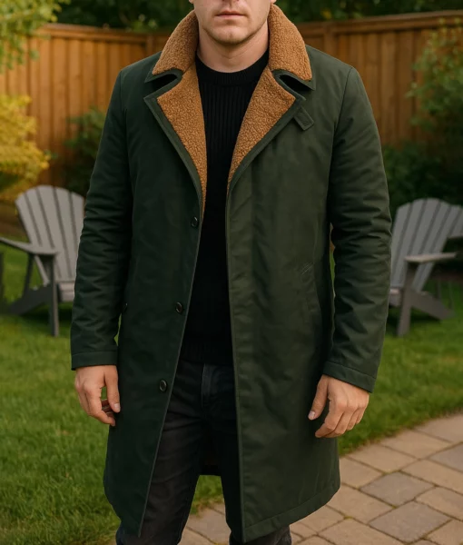 Ryan Gosling Blade Runner 2049 Leather With Shearling Lining Trench Coat