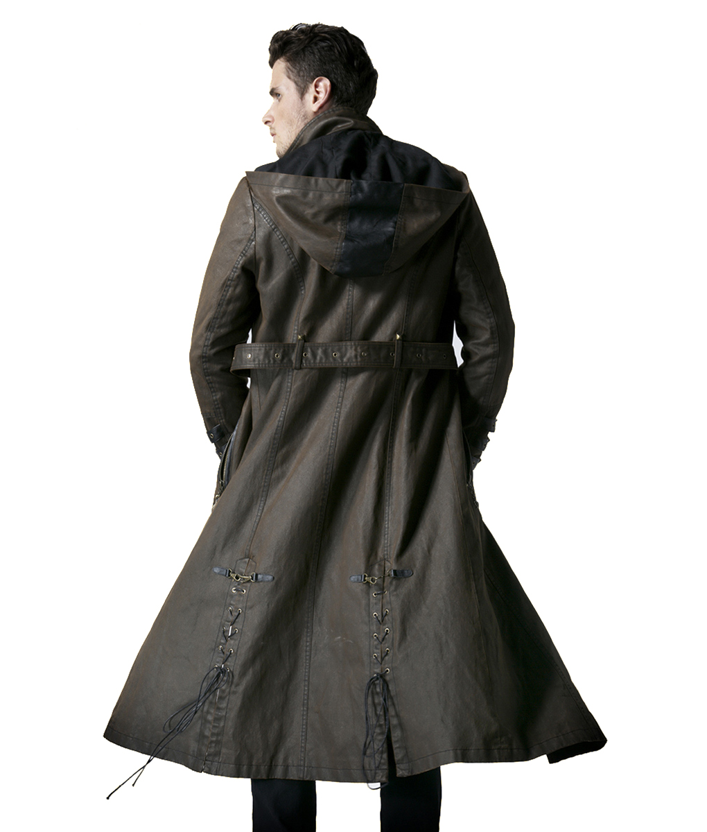 Steampunk Twill Long Trench Coat | TLC