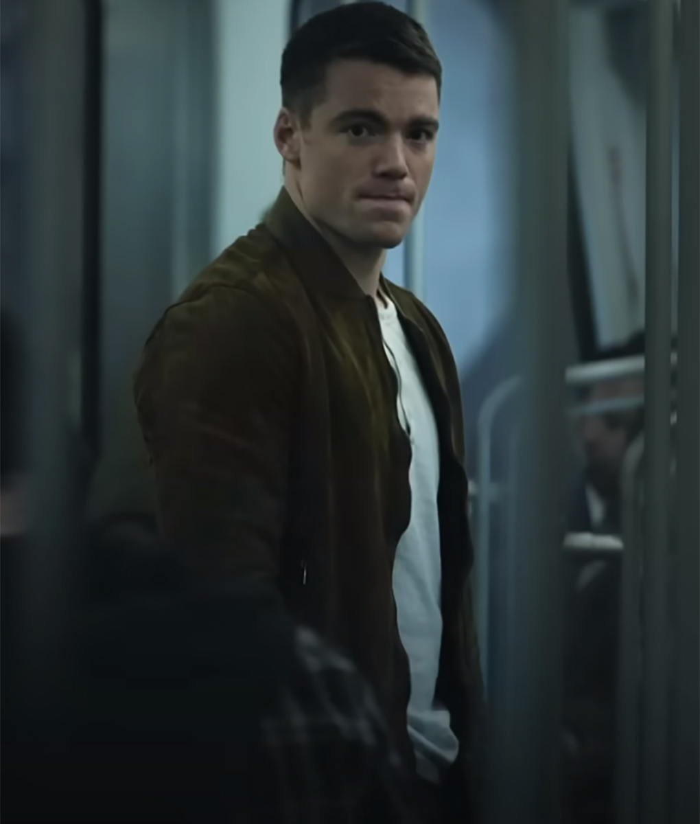 The Night Agent Gabriel Bassos Suede Jacket | Peter Sutherland Brown Jacket