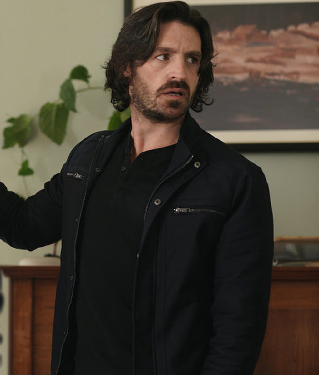 La Brea S2E13 - Eoin Macken (Gavin Harris) Black Denim Jacket