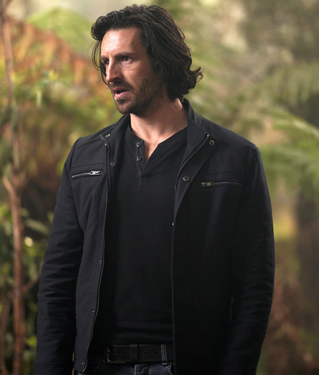 La Brea S2E13 - Eoin Macken (Gavin Harris) Black Denim Jacket