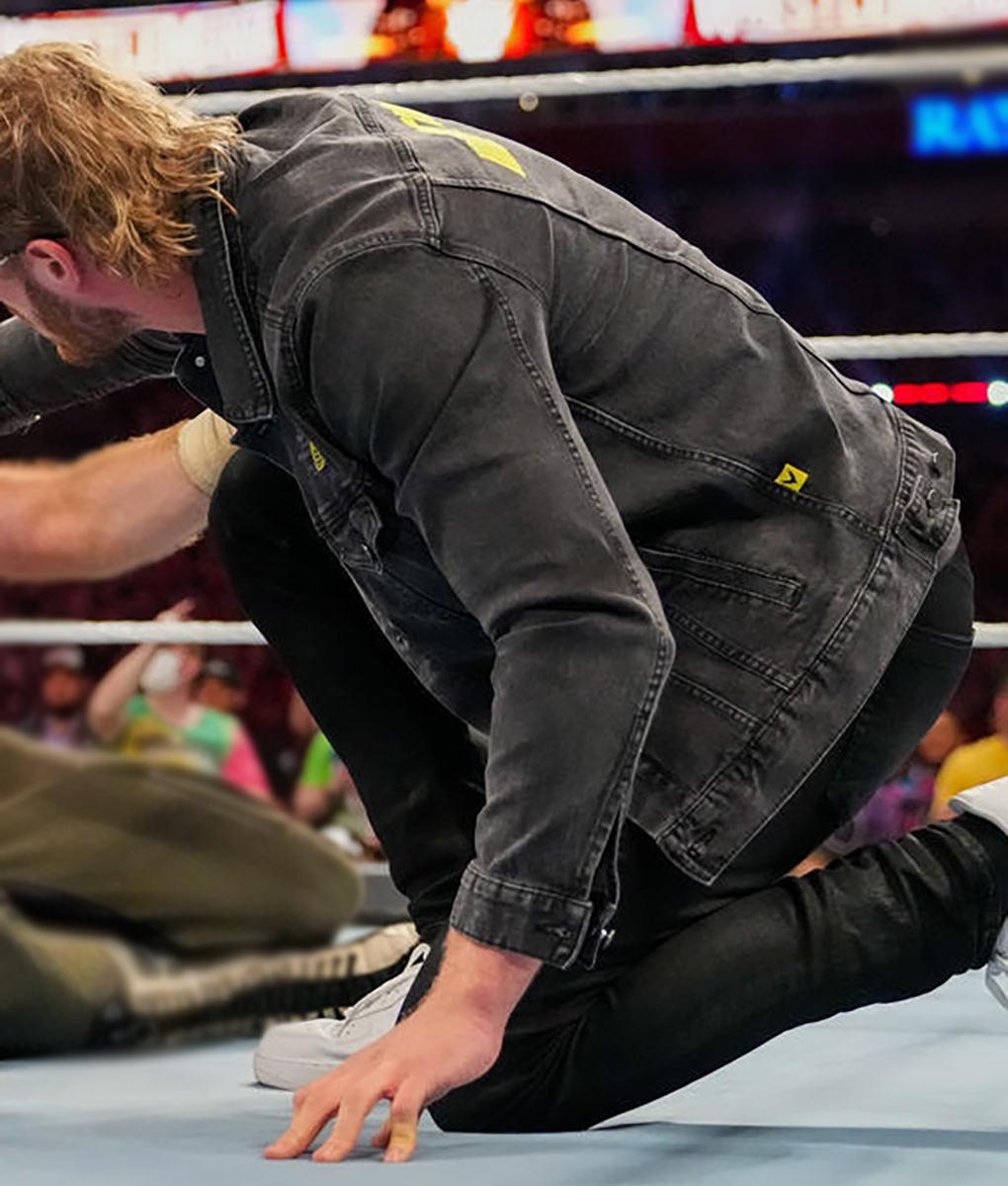WWE Star Logan Paul Black Utility Trucker Jacket
