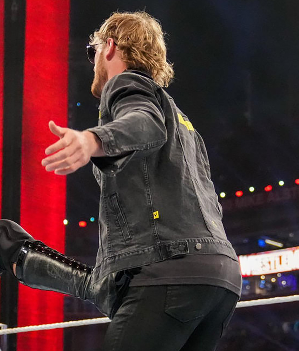 WWE Star Logan Paul Black Utility Trucker Jacket