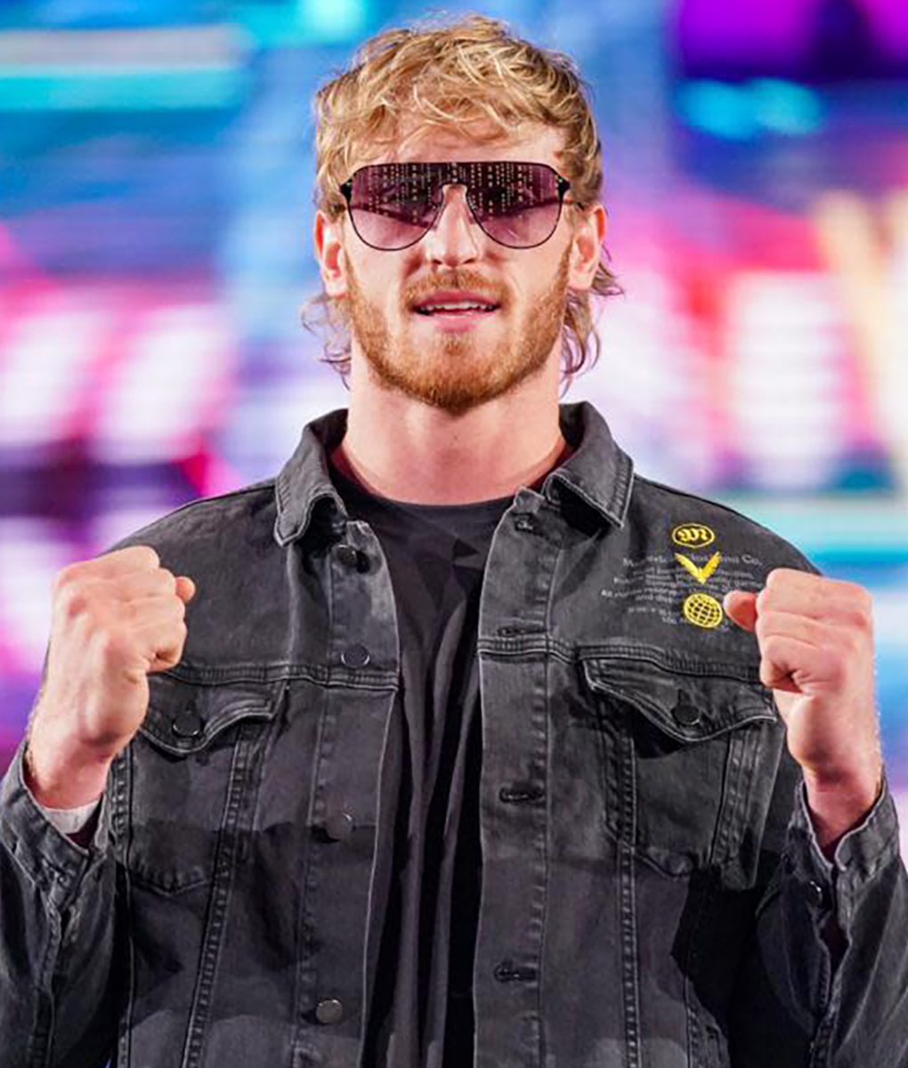 WWE Star Logan Paul Black Utility Trucker Jacket