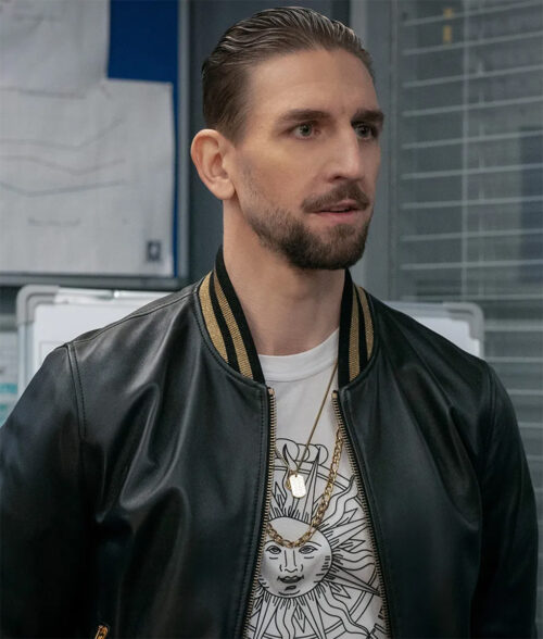 Ted Lasso - Mazimilian Osinski (Zava) Black Varsity Jacket