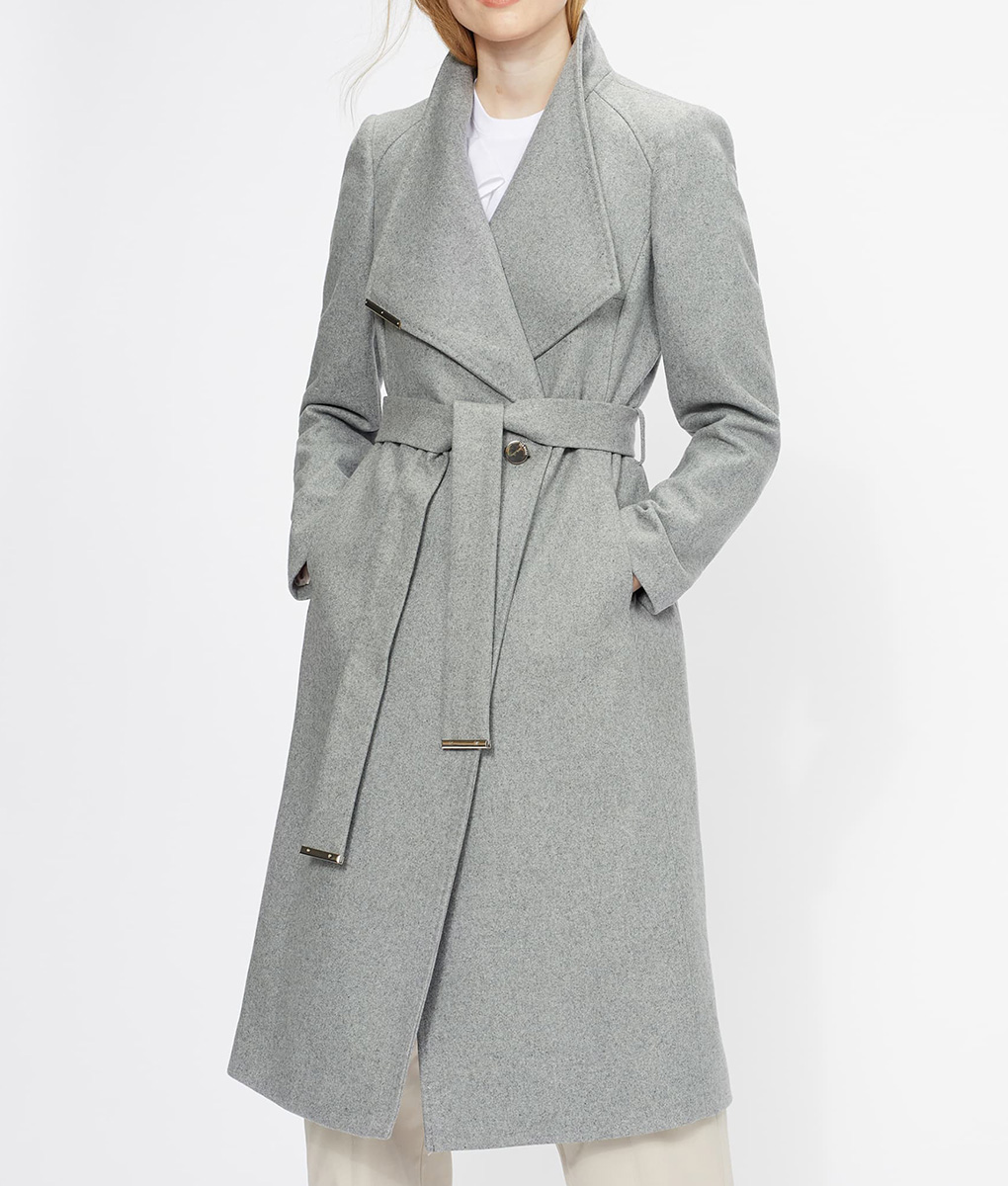 The Night Agent - Diane Farr Gray Wool Coat