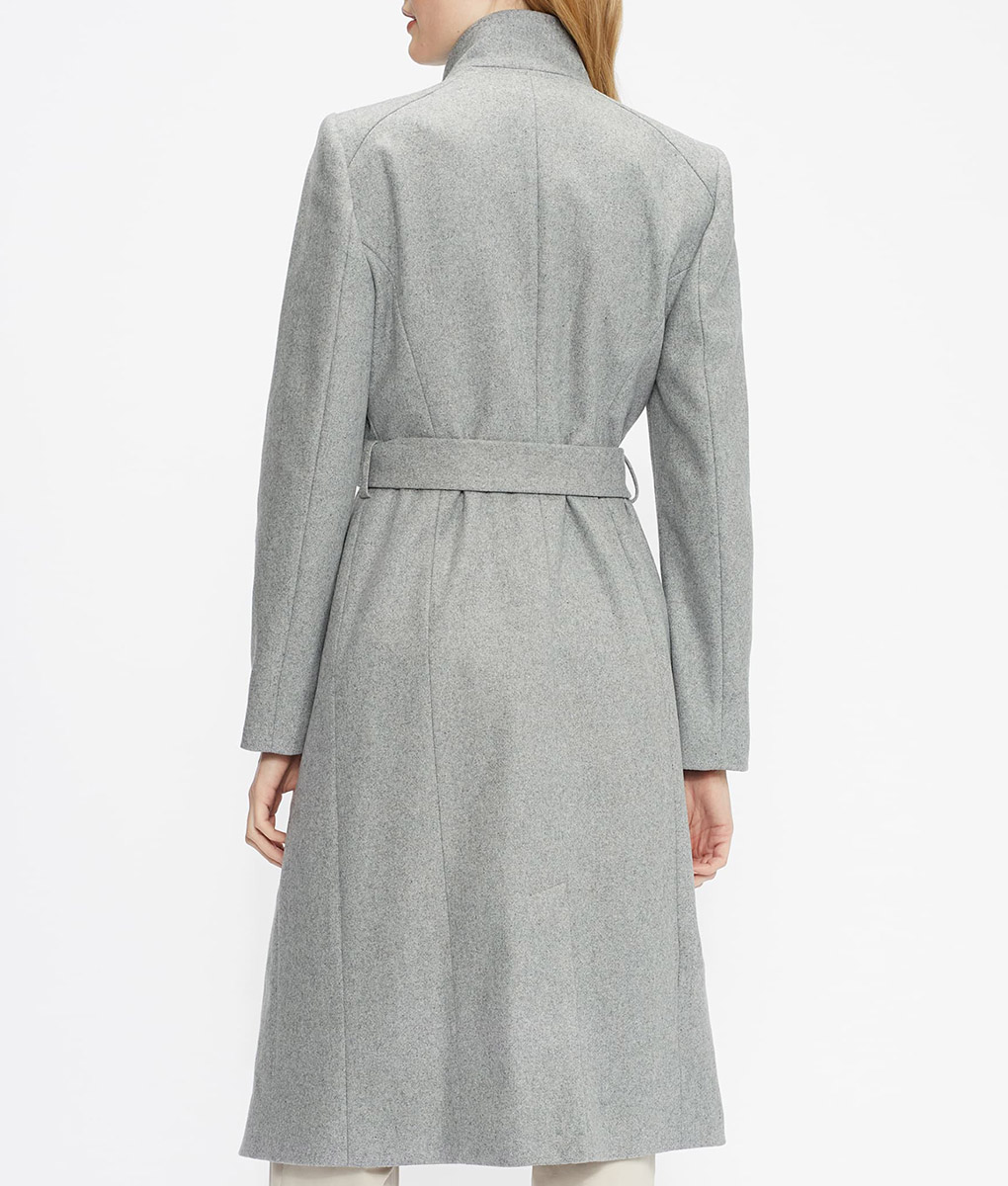 The Night Agent - Diane Farr Gray Wool Coat