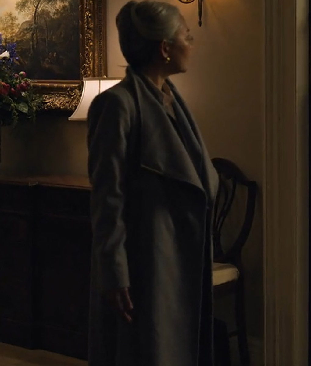 The Night Agent - Diane Farr Gray Wool Coat