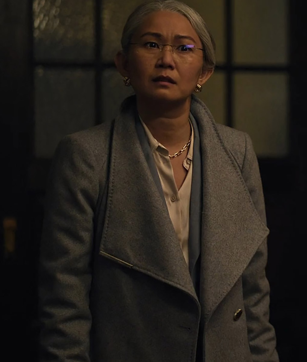 The Night Agent - Diane Farr Gray Wool Coat