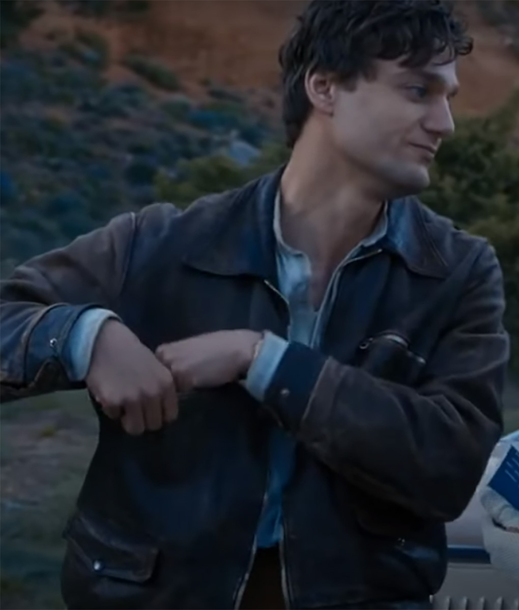 Transatlantic - Lucas Englander Distressed Brown Leather Jacket