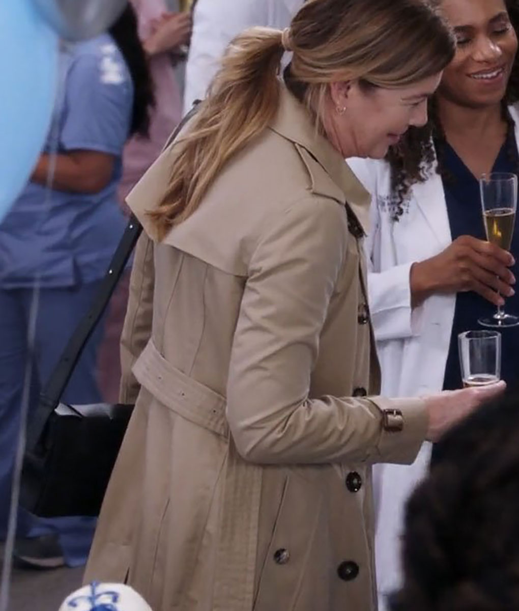 Greys Anatomy Meredith Grey Beige Long Coat