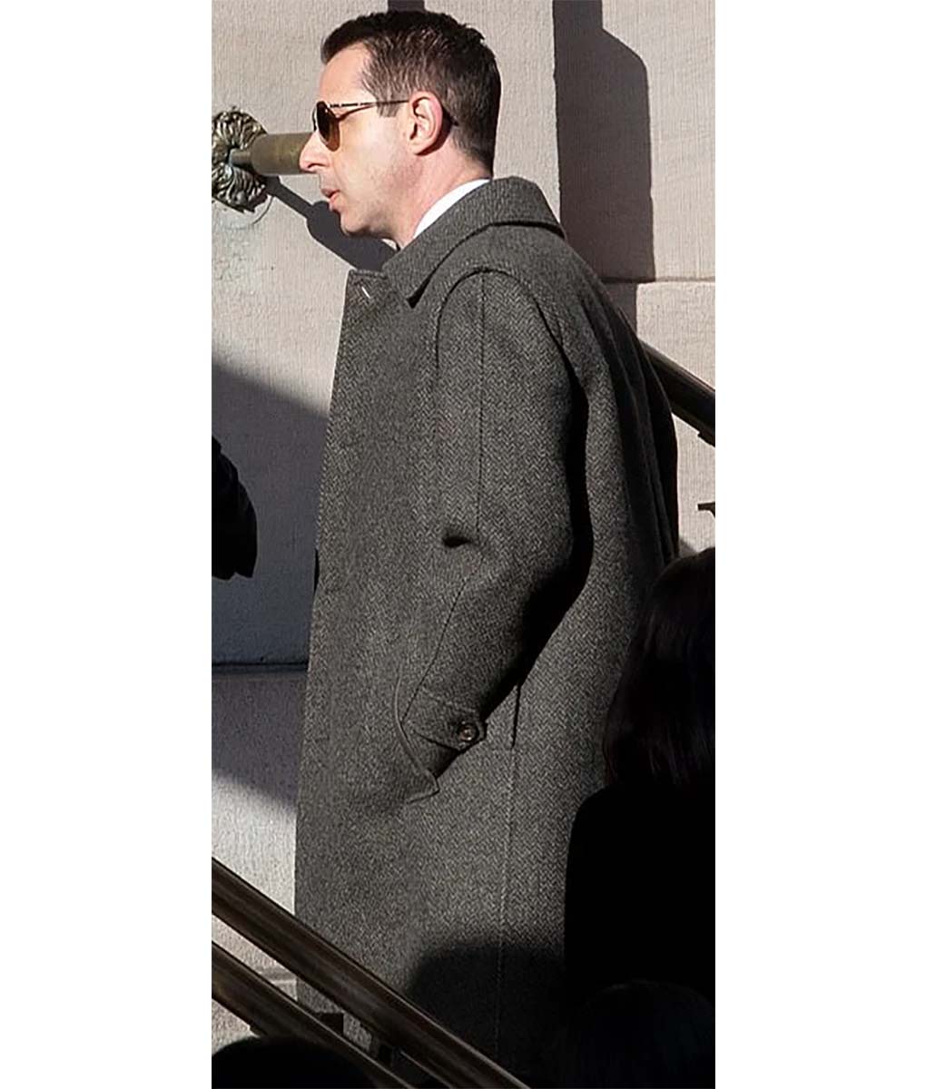 Kendall Roy Funeral Coat - Kendall Roy Outfits | The Leather City