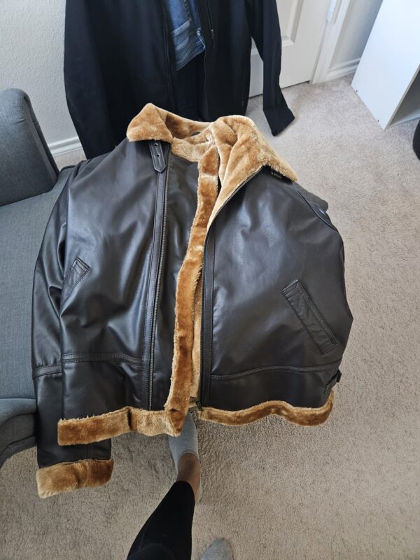 Kraven the Hunter Bomber Shearling Leather Aviator Jacket | Sergei ...