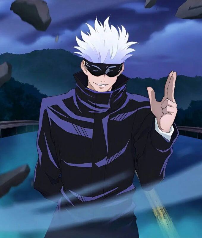Satoru Gojo Jujutsu Kaisen Jacket | Gojo Bomber Jacket