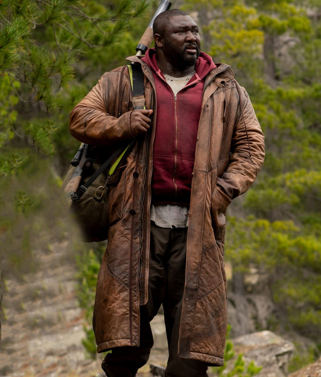 Sweet Tooth Nonso Tommy Jepperd Brown Leather Coat