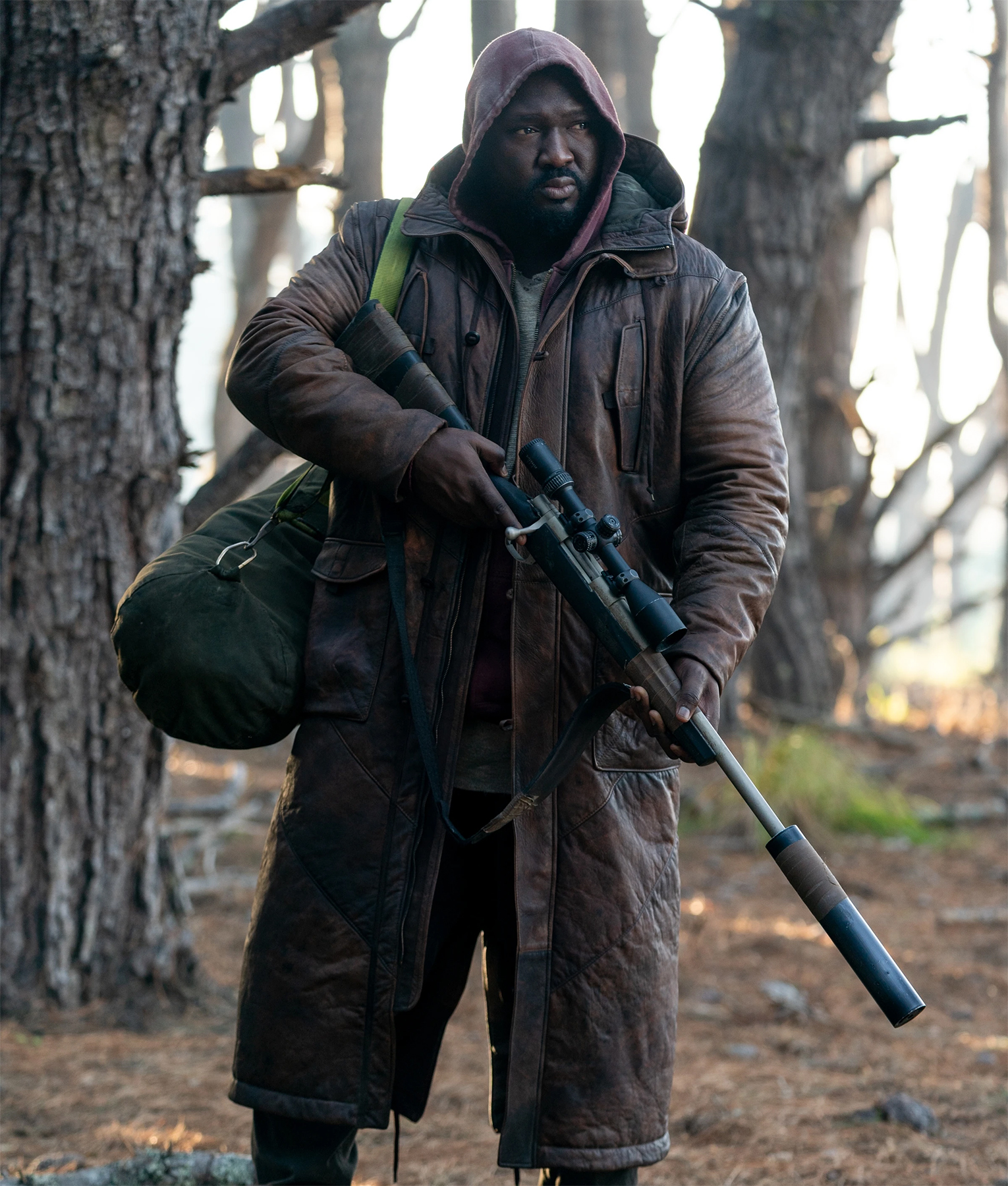 Sweet Tooth Nonso Tommy Jepperd Brown Leather Coat