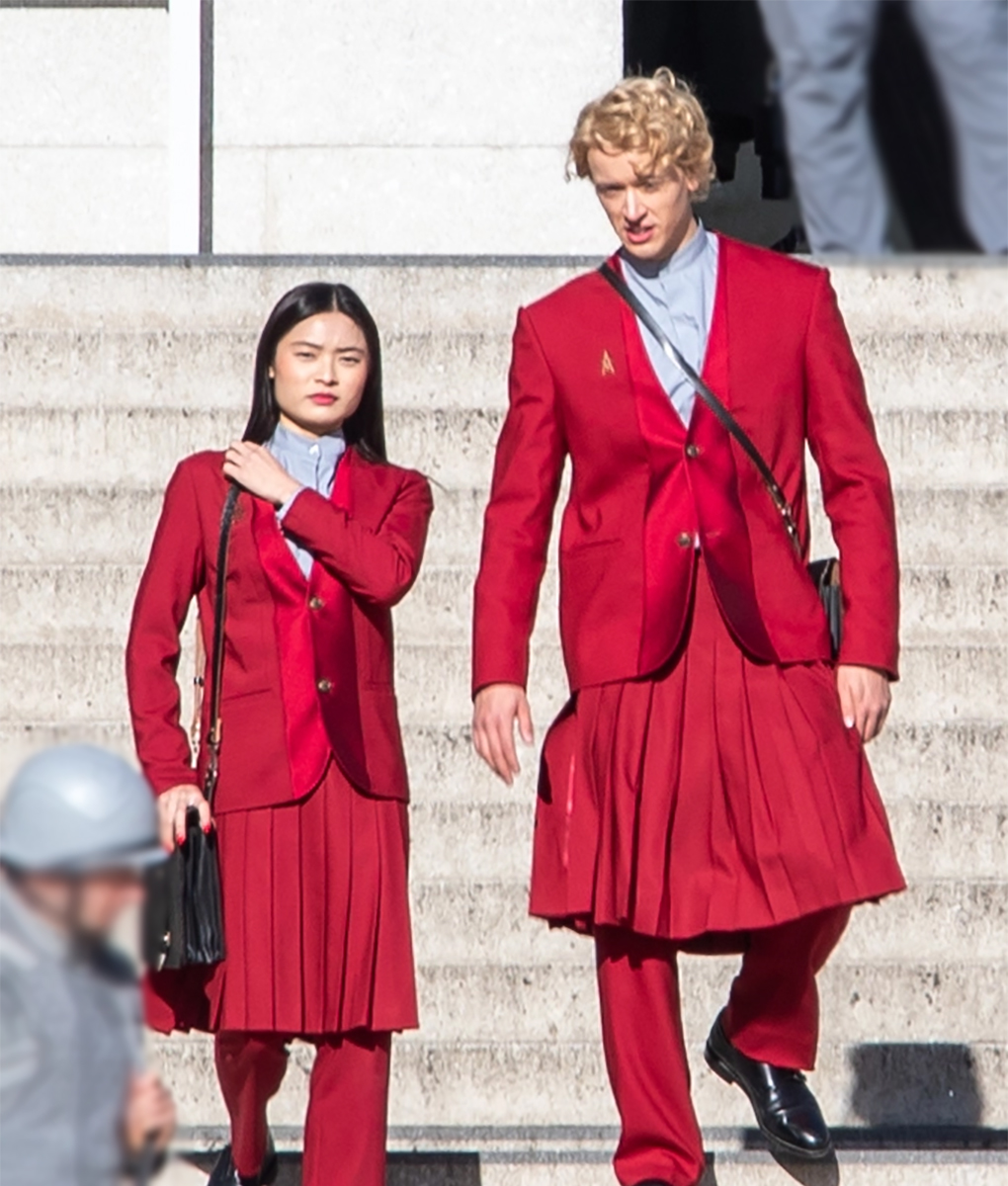 The Hunger Games 5 Tom Coriolanus Snow Red Blazer