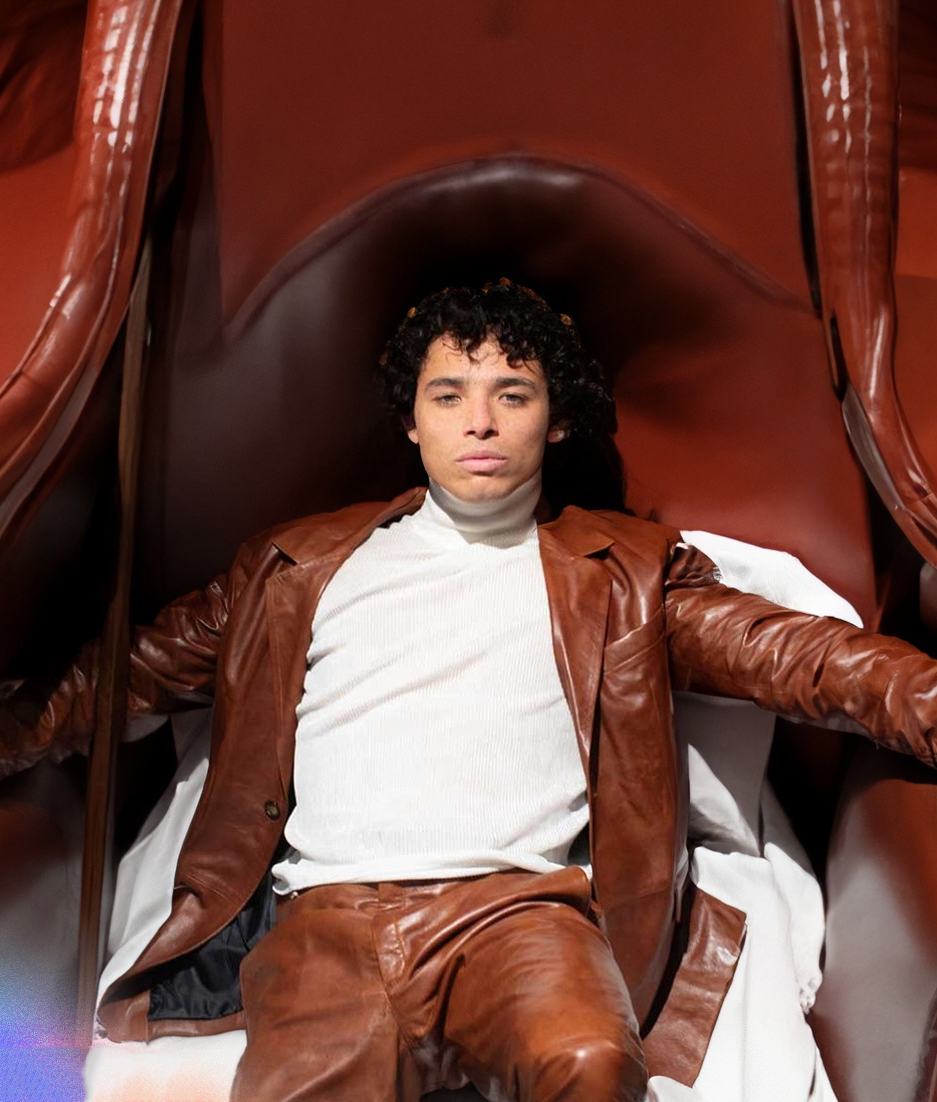 Se Fue Anthony Ramos Brown leather Jacket