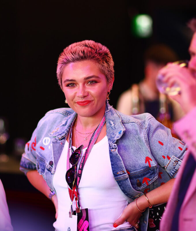 Florence Pugh Blue Denim Jacket