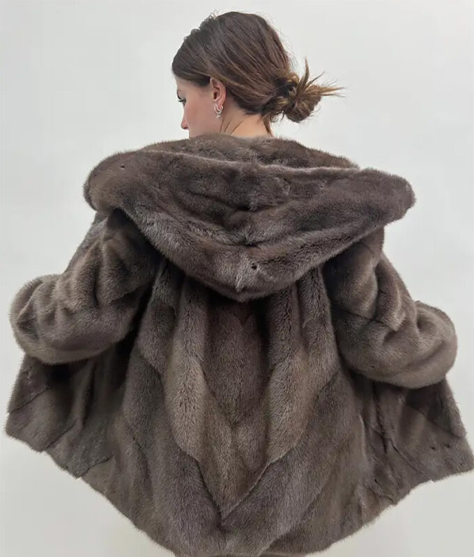 Hannah Hooded Fur Coat