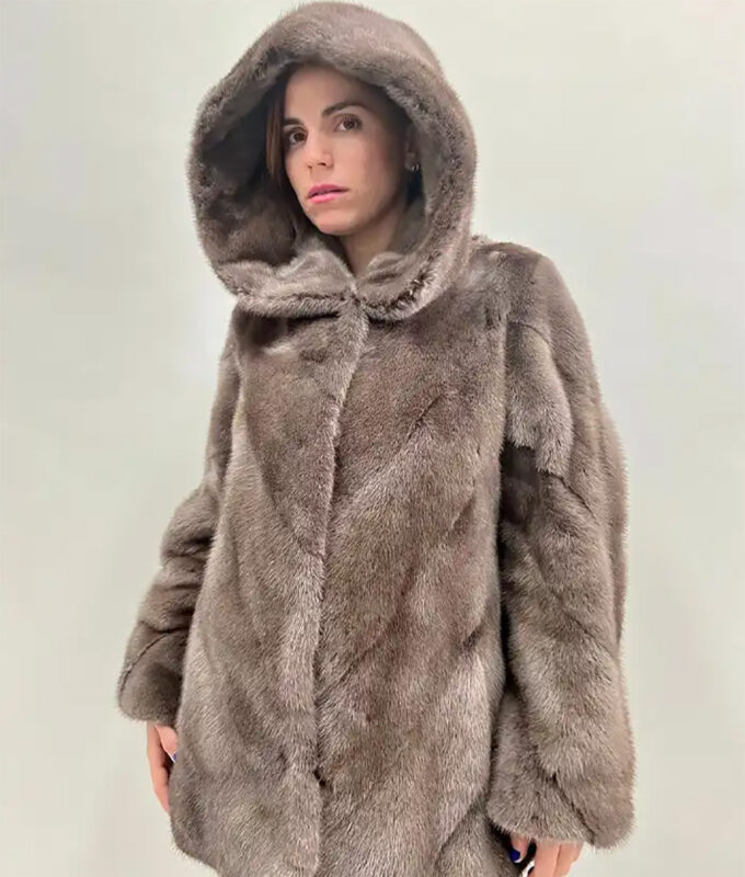 Hannah Hooded Fur Coat