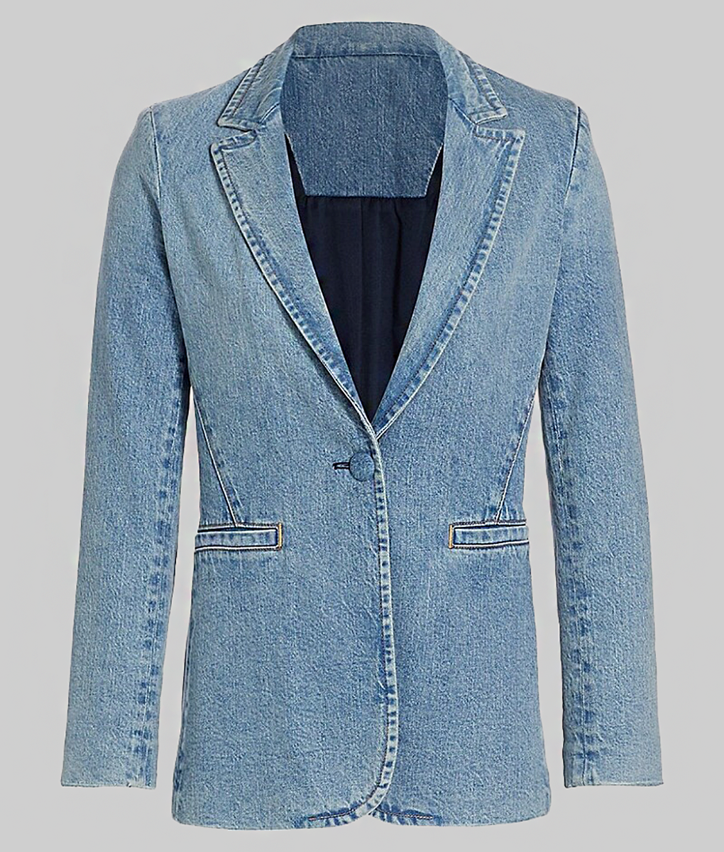 Kyle Richards Blue Denim Blazer