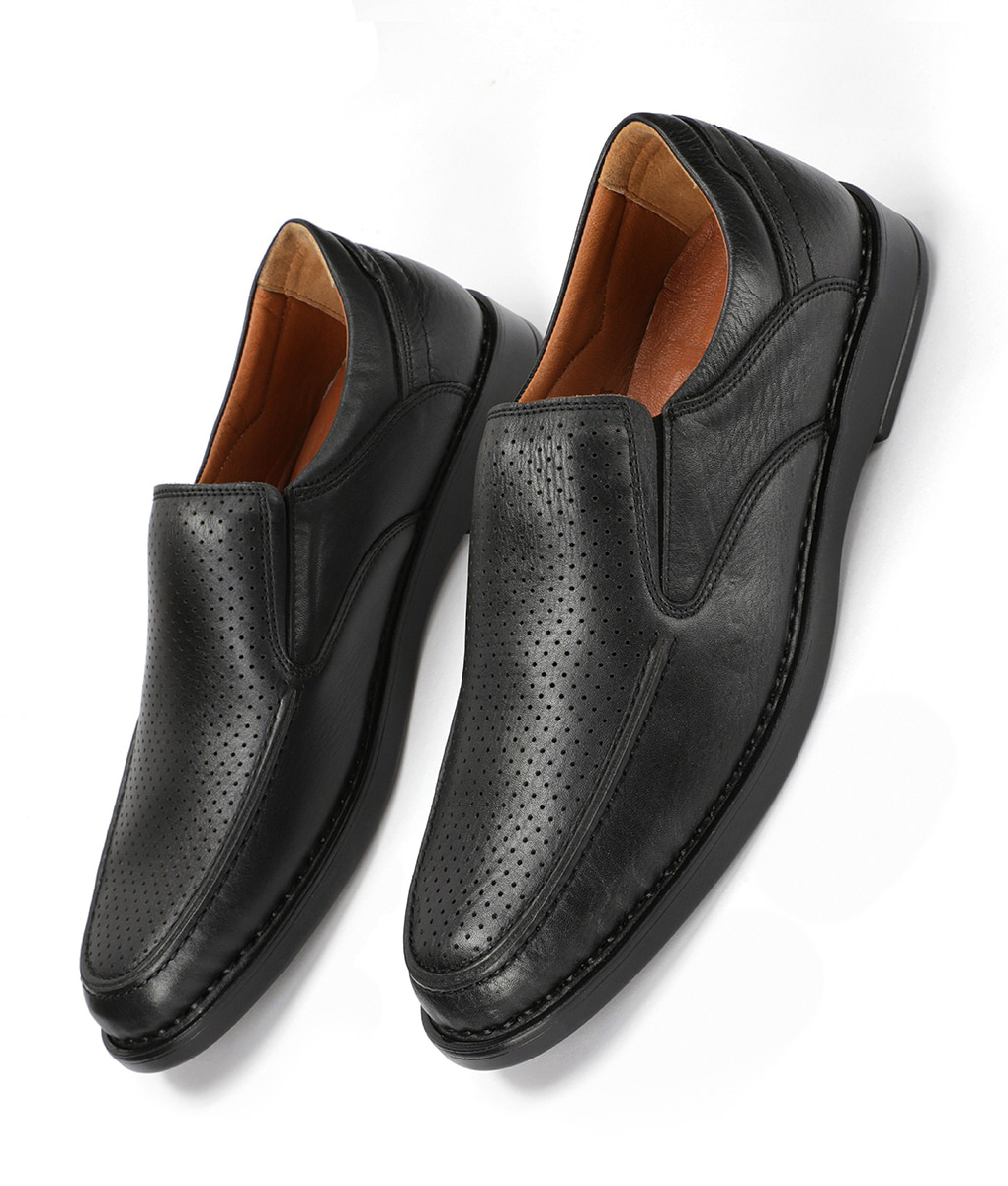 Grant Men's Black Leather Loafer