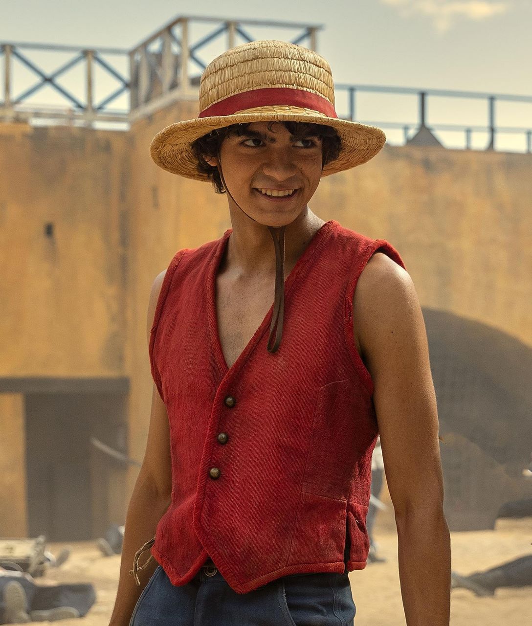 One Piece Iñaki Monkey D. Luffy Red Vest