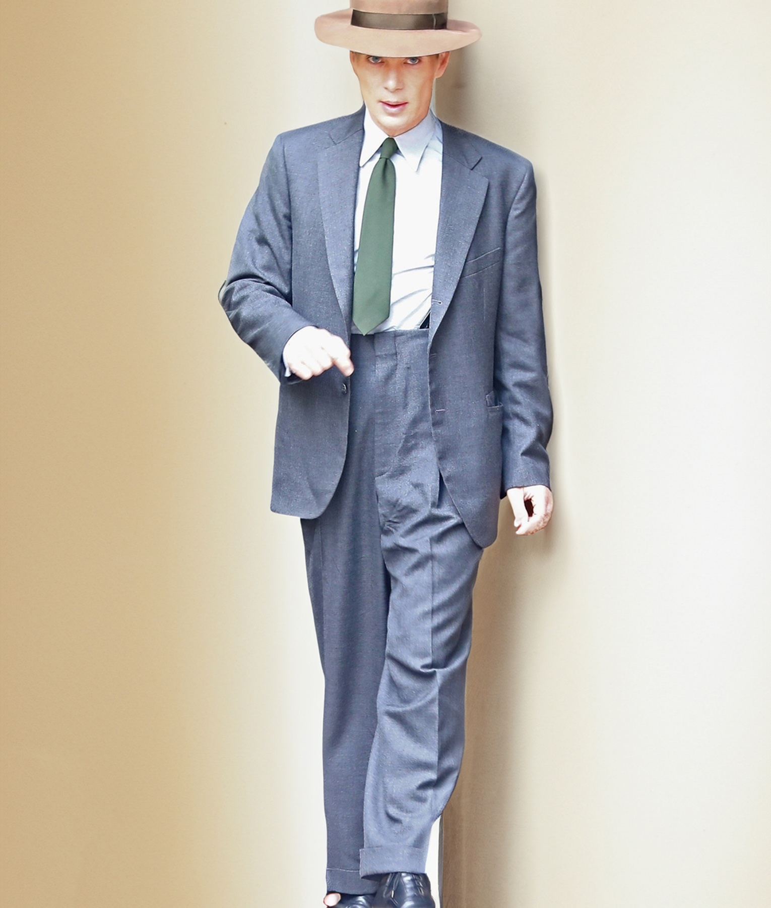 Oppenheimer Cillian J. Robert Oppenheimer Gray Suit