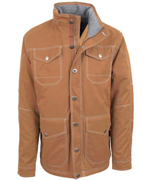Ronin Men's Brown Western 4-Pocket Ranch Suede Jacket