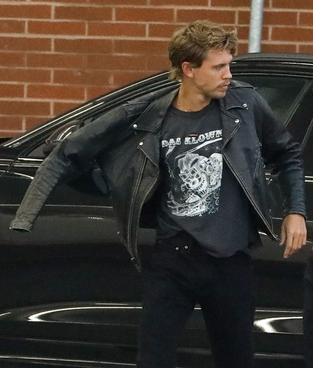 Austin Butler Black Leather Jacket