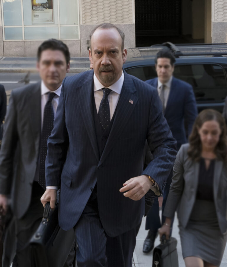 Billions Chuck Rhoades Blue Stripes Suit | Paul Giamatti Suit